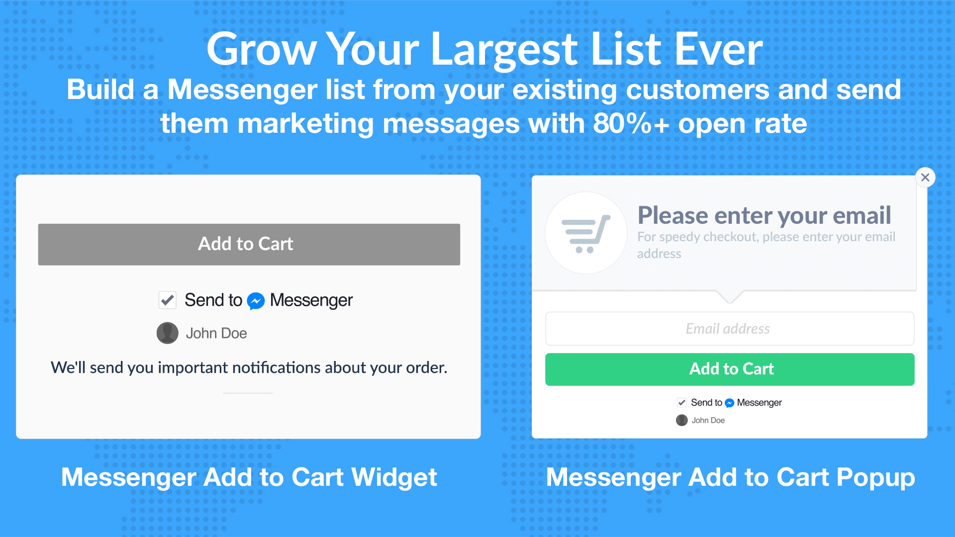 Recart Messenger Widget