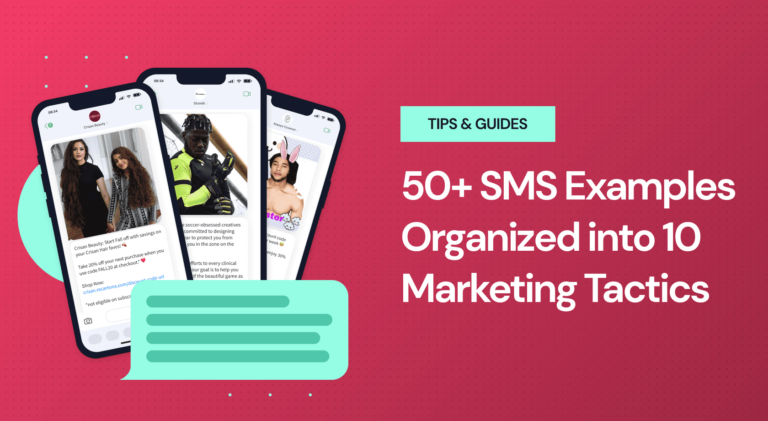 50 SMS Marketing Examples for Ecommerce + Data